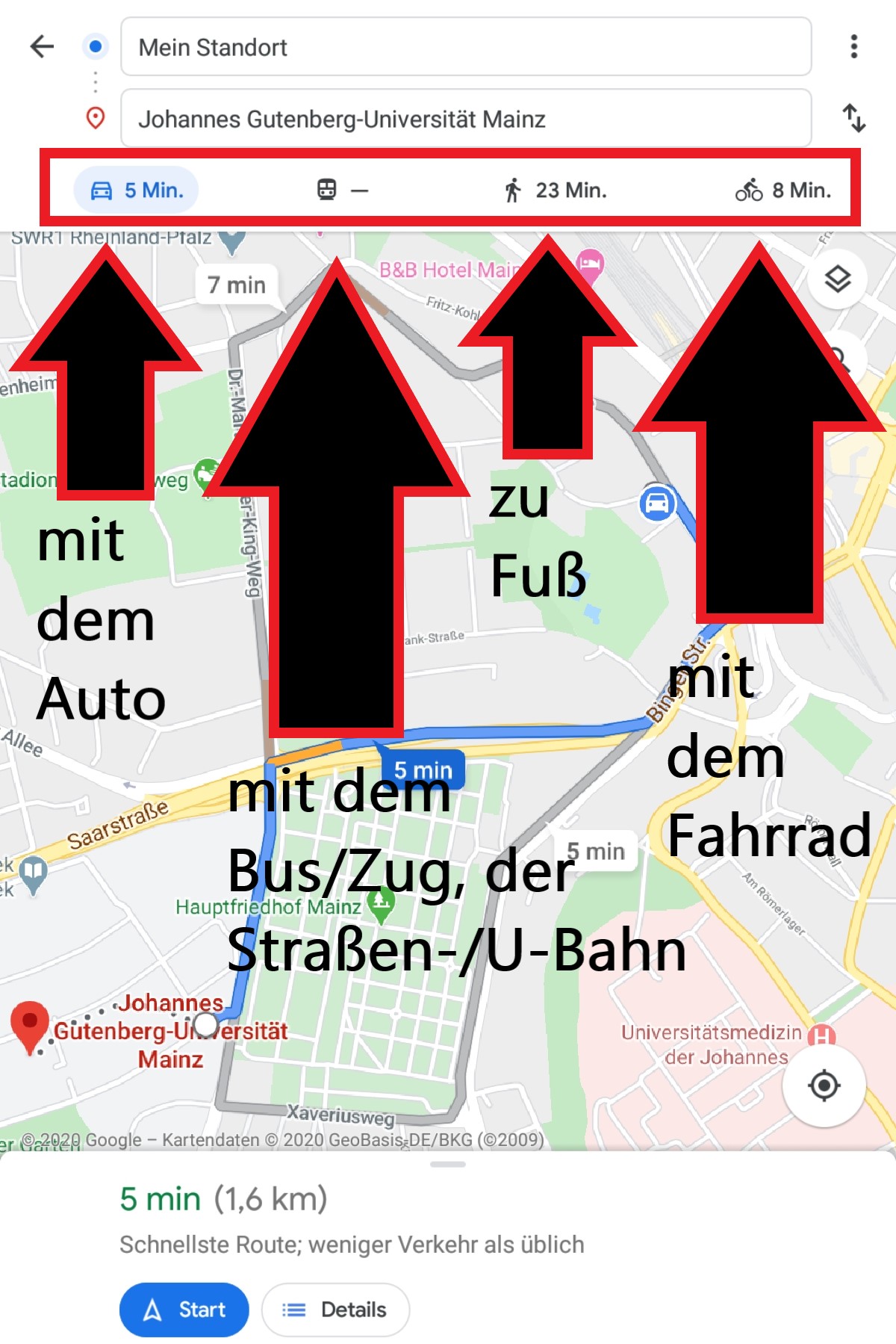 Navigieren mit Google Maps – so geht‘s