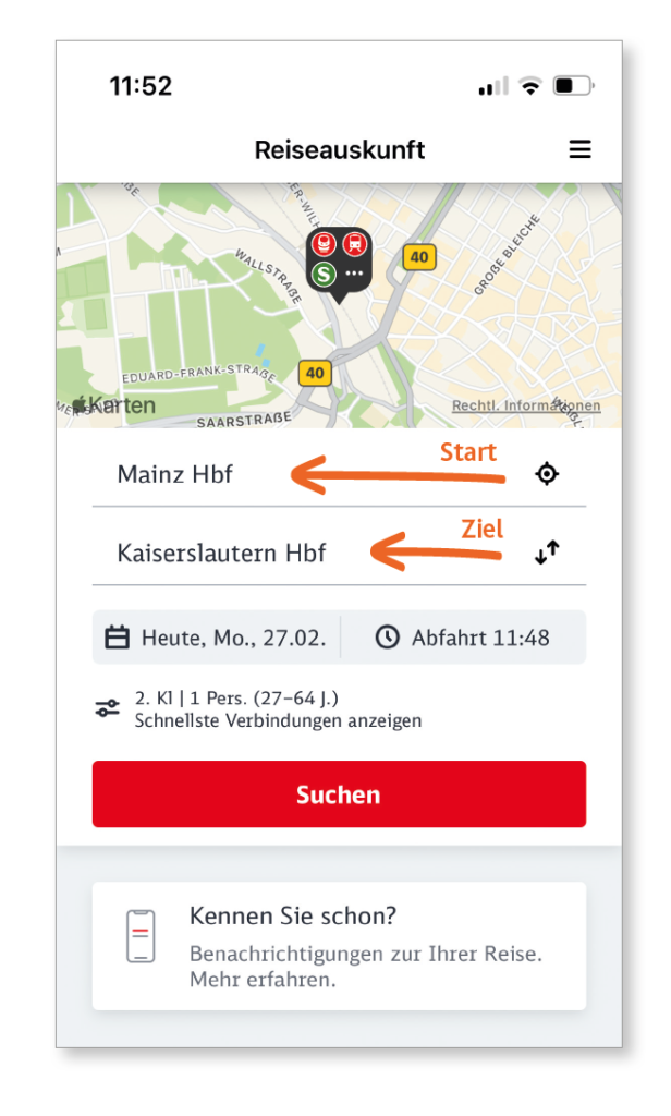 So funktioniert die App der Deutschen Bahn